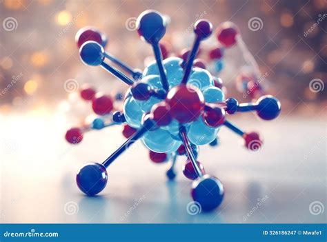 Conceptual Science 3d Image Molecule Concept Model Rendering Molecular