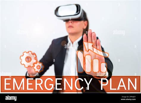 Writing Displaying Text Emergency Plan Business Approach Procedures