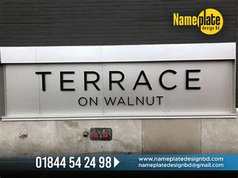 Terrace Building Name Plate Signage Real Estate Name Plate Signage Name Plate Design Bdbest