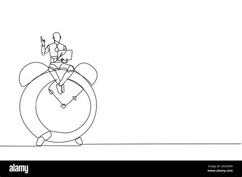 Single Continuous Line Drawing Robotic Artificial Intelligence Sitting