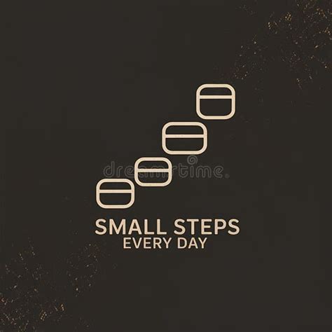 Small Steps Every Day Minimal Line Art Of Footsteps Clean Sans Serif