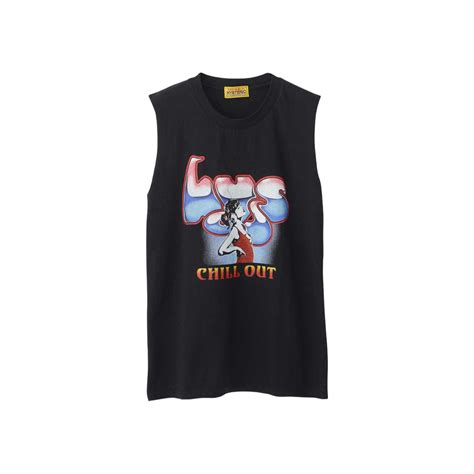 W 히스테릭 글래머 사운드 오브 칠 아웃 슬리브리스 블랙 Hysteric Glamour Kream