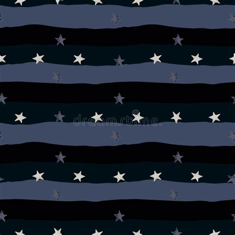 Cute Stars Seamless Pattern In Doodle Style Constellation Wallpaper Stock Vector Illustration