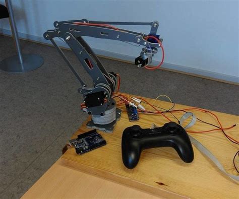 Joystick Controlled Robot Arm Using An Arduino Projetos Arduino