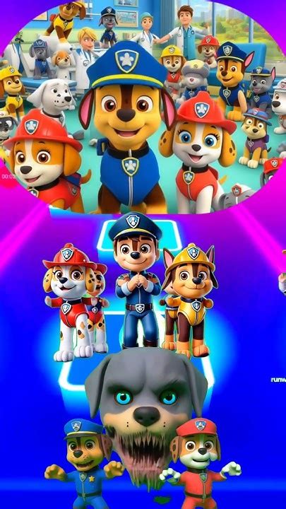 Paw Patrol Scary Chase Vs Ryder Vs Marshall X Coffin Dance Youtube