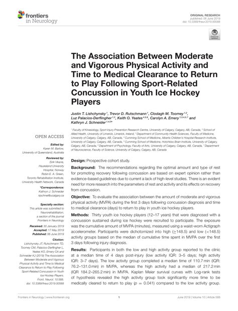 Pdf The Association Between Moderate And Vigorous Physical Activity