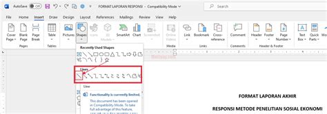 Cara Membuat Garis Lurus Di Word Dengan Cepat