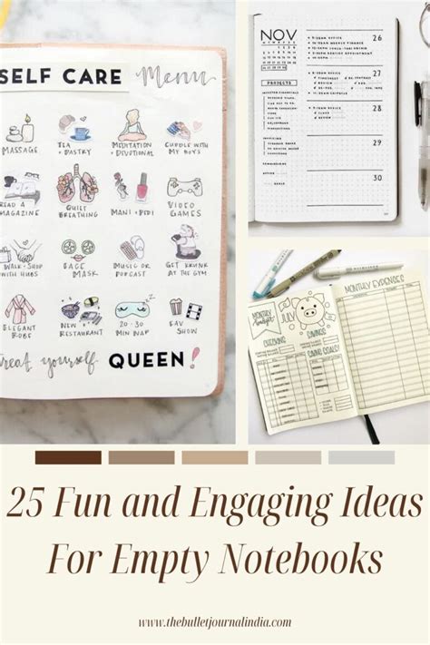25 Fun And Engaging Ideas For Empty Notebooks The Bullet Journal India