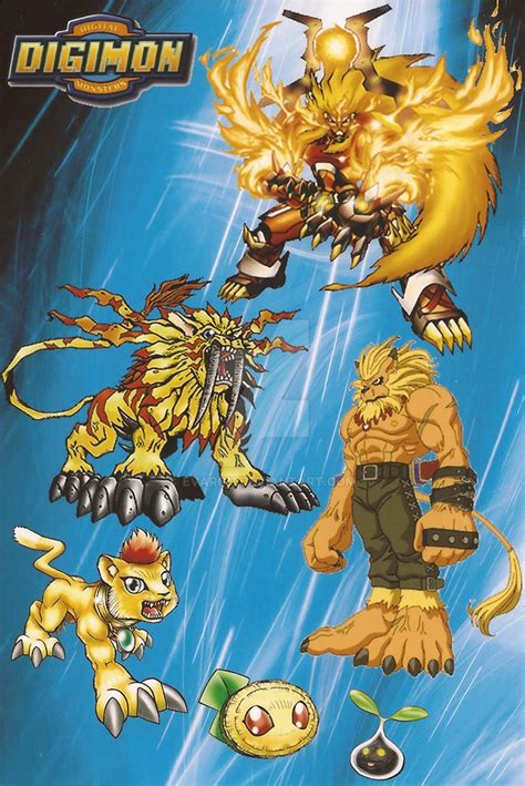 Leomon Evolutions By Evaron On Deviantart