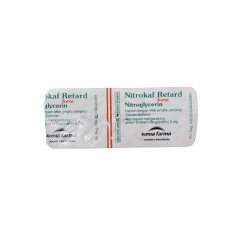 Nitrokaf Retard Forte 5 Mg 10 Kapsul Bali Pharmacy