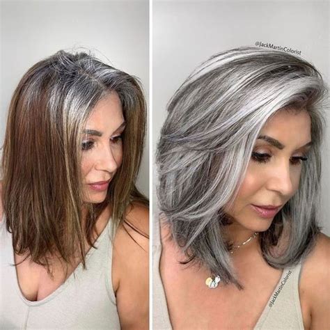 Hairdresser Gray Hair Makeovers Jack Martin Artofit