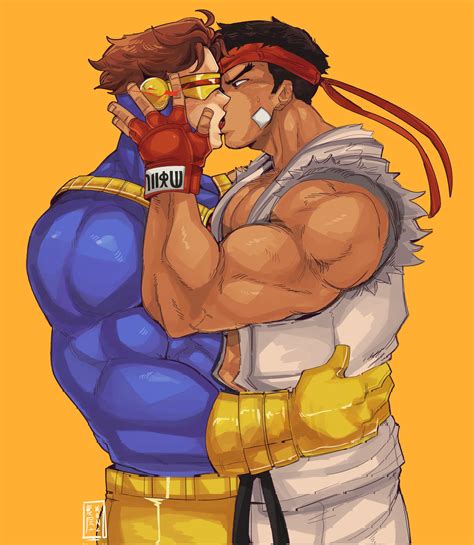 Noodleshopkenz Cyclops X Men Ryu Street Fighter Capcom Marvel