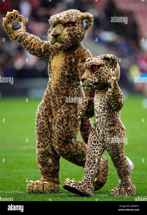 Leigh Leopards Mascots Ahead Of The Betfred Super League Match At The