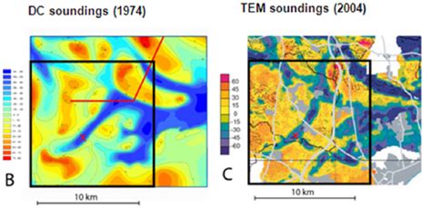 As In Fig 2 Map C Shows The Pre Quaternary Surface Based On Transient
