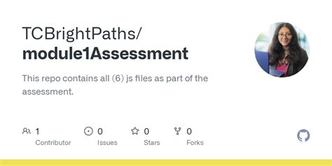GitHub TCBrightPaths Module Assessment This Repo Contains All Js Files As Part Of The