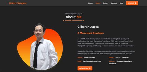 Github Berthutapea Berthutapea Portfolio Gilbert Hutapea Portfolio Mern Stack Developer
