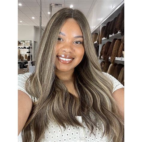 Chloe Ii 24 Divine Lace Top Wig Medium Brown W Highlights Milano Wigs