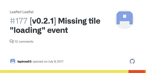 [v0 2 1] missing tile loading event · issue 177 · leaflet leaflet