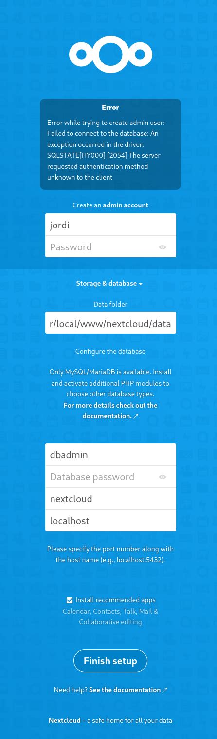 error completing nextcloud plugin r truenas