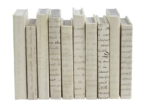 10 Vol Mix Of Mini Vintage Vellum With Script Off White Covers 5 5