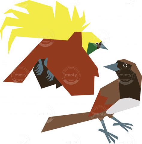 Bird Couple Illustration Price Minty