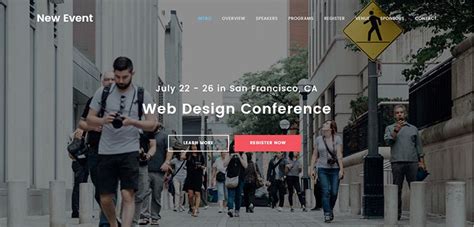New Event Free Responsive Html5 Bootstrap Event Template Bootstrap