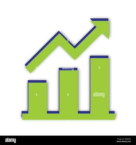 Growing Business Concept Illustration Growth Icon With Graph Arrow And Chart Symbols Stock