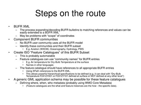 ppt routemap to derive iso models from bufr powerpoint presentation