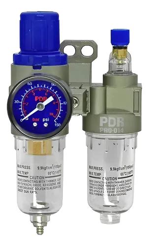 Conjunto Lubrifil 1 4 Pro 014 Filtra Regula O Ar Comprimido Frete Grátis