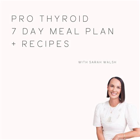 Pro Thyroid 7 Day Meal Plan Recipes Hormone Health