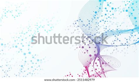 Structure Molecule Communication Dna Atom Neurons Stock Vector Royalty
