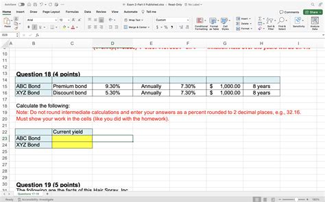 Solved Solve with excel formulas | Chegg.com