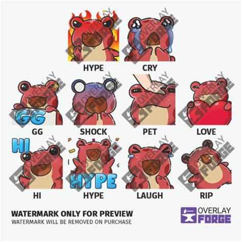 Lizard Emotes Twitch Etsy