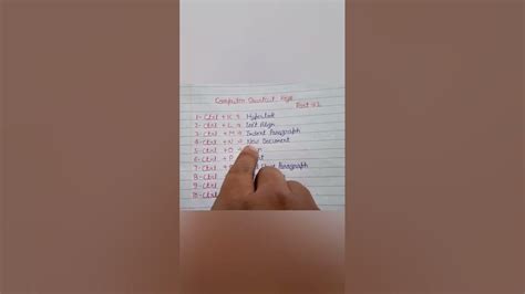 Computer Related Shortcut Keys Part 2 Computer Education