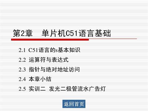 第2章 单片机c51语言基础 word文档在线阅读与下载 无忧文档