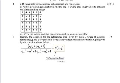 Solved I Differentiate Between Image Enhancement And