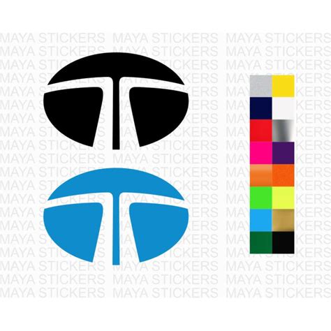 Tata Motors Emblem Stickers In Custom Colors And Sizes