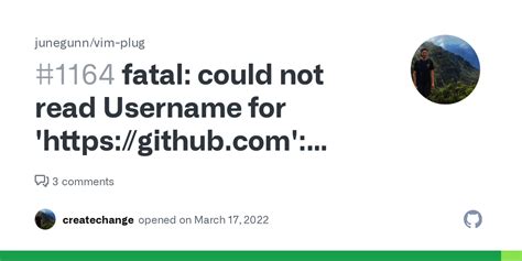 Fatal Could Not Read Username For Terminal Prompts Disabled · Issue 1164