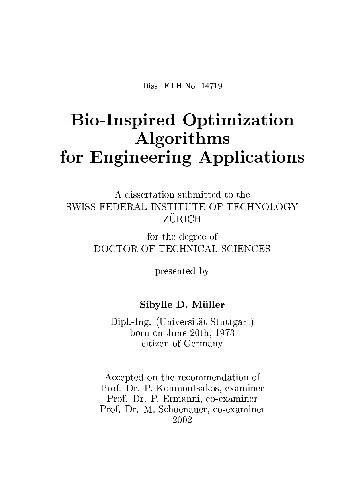 Bio Inspired Optimization Algorithms For Engineering Applications Download Pdf