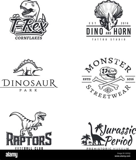Jurassic Park Logo Vector Black White
