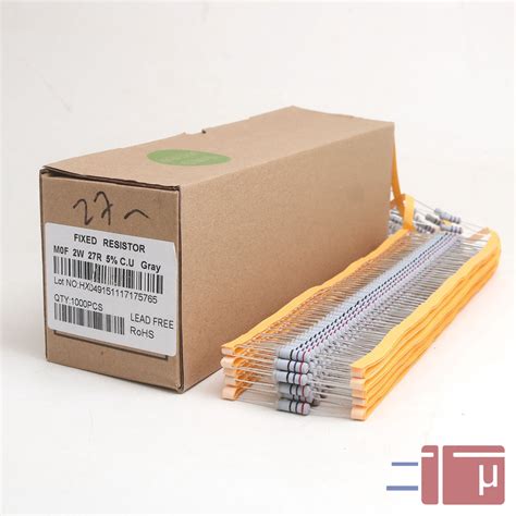 Jual Resistor 27R 27 Ohm 2W Metal Oxide 5 Taiwan Kaki Tembaga Shopee Indonesia