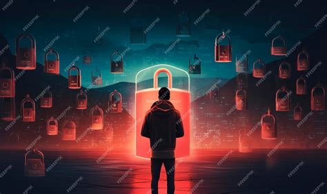 Premium Ai Image Digital Privacy Protecting Personal Information Technology Hacker Hacking