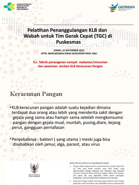 mpi 5 c teknik penanganan sampel klb keracunan makanan pdf