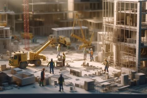 Premium Ai Image Architects And Construction Workers Using Digital