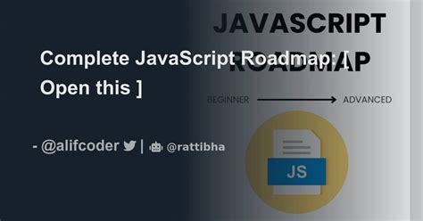 Complete Javascript Roadmap Open This Thread From Alif Hossain Alifcoder Rattibha