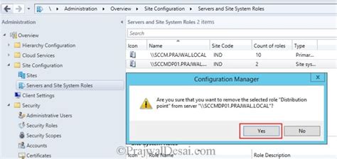 Remove Distribution Point In Sccm Uninstall Configmgr Dp Role