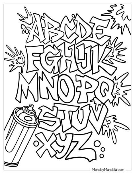 Coloring Graffiti Letters Graffiti Letters And Characters Coloring