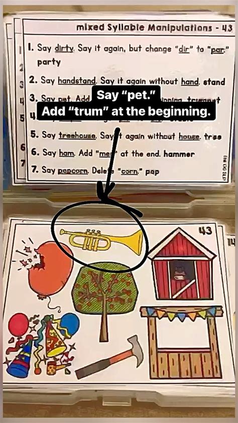 Syllable Manipulation Task Cards Phonological Awareness Activities With Syllables Artofit