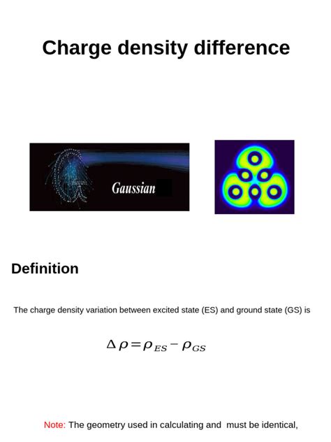 Charge Density Difference Pdf
