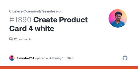 Create Product Card 4 White · Issue 1890 · Clueless Communityseamless